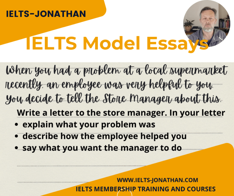General Task 1 IELTS Letter of Compliment — IELTS Training with Jonathan